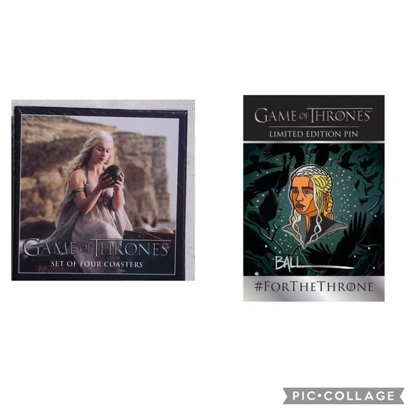 game of thrones | Other | 2 New Got Items Coaster 4 Piece Set Featuring ...